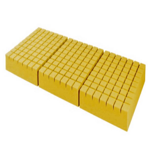 Three sections static PU foam mattress